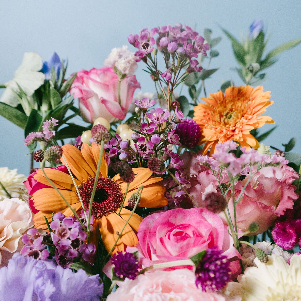 カラフル秋の花のおまかせブーケ